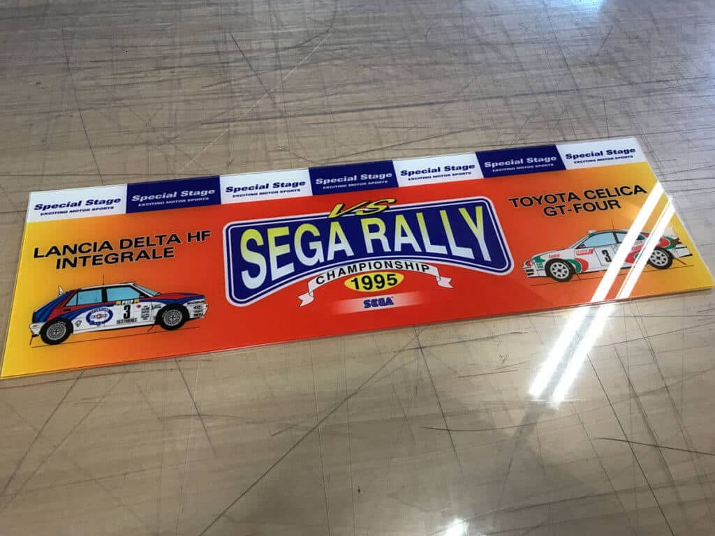 Sega Rally Marquee - Arcade Art Repro