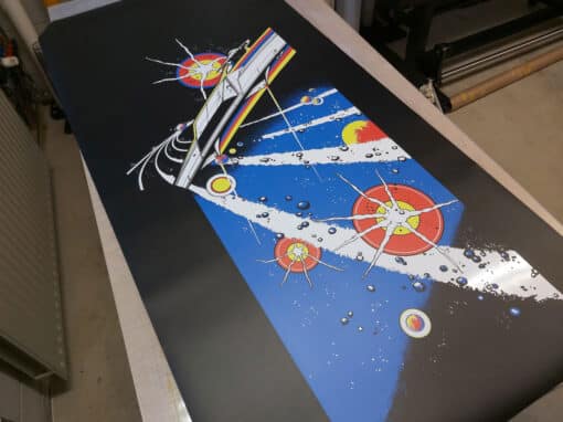 Asteroids Deluxe Bezel - Arcade Art Repro