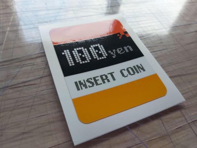 Sammy Atomiswave Insert Coin Decal - Arcade Art Repro