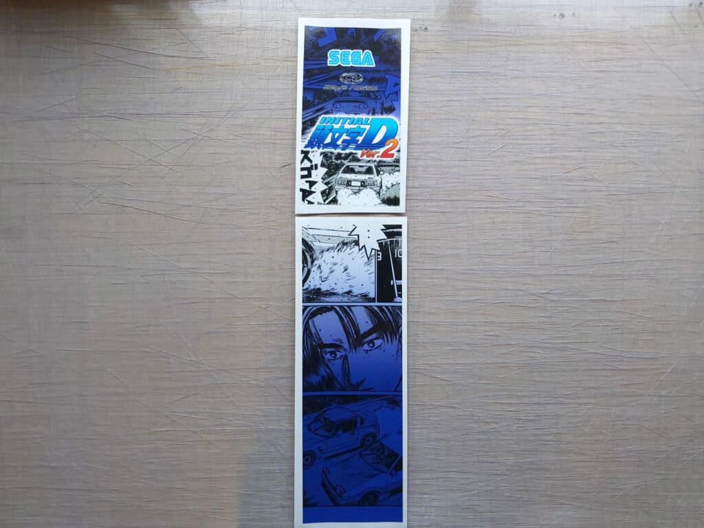Initial D Ver. 2 Seat Back - Arcade Art Repro