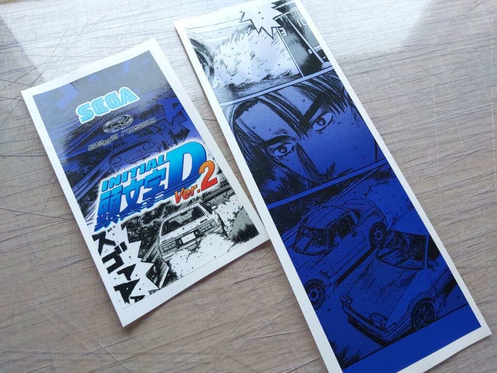 Initial D Ver. 2 Seat Back - Arcade Art Repro