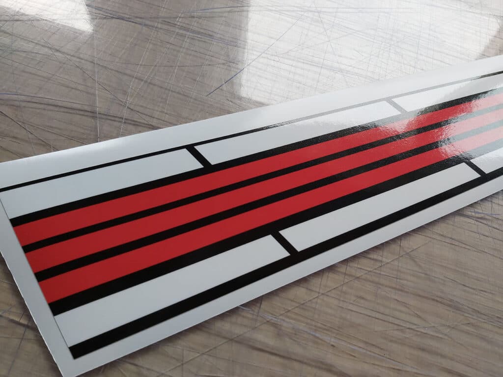 Outrun Stripe decal (UK/Euro Upright & Cabaret) - Arcade Art Repro