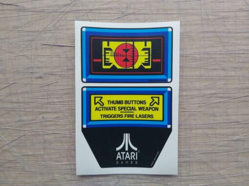 RoadBlasters Cockpit Control Panel decal - Arcade Art Repro