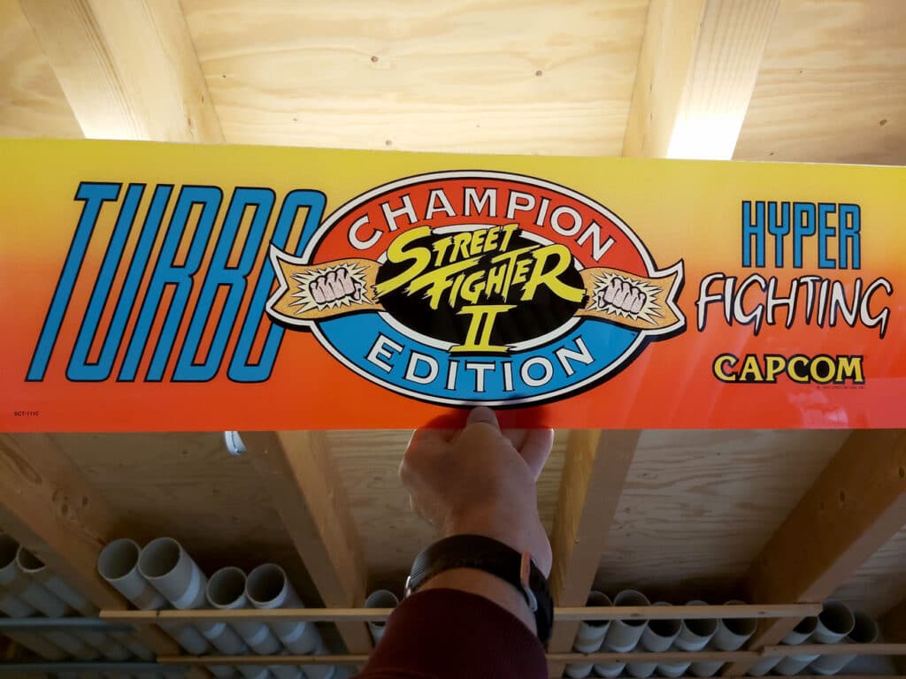 Turbo Street Fighter II C.E. Hyper Fighting Marquee - Arcade Art Repro