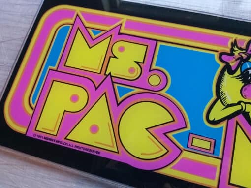 Ms. Pac-Man Marquee - Arcade Art Repro