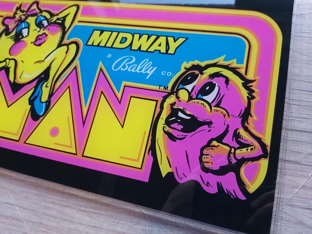 Ms. Pac-Man Marquee - Arcade Art Repro