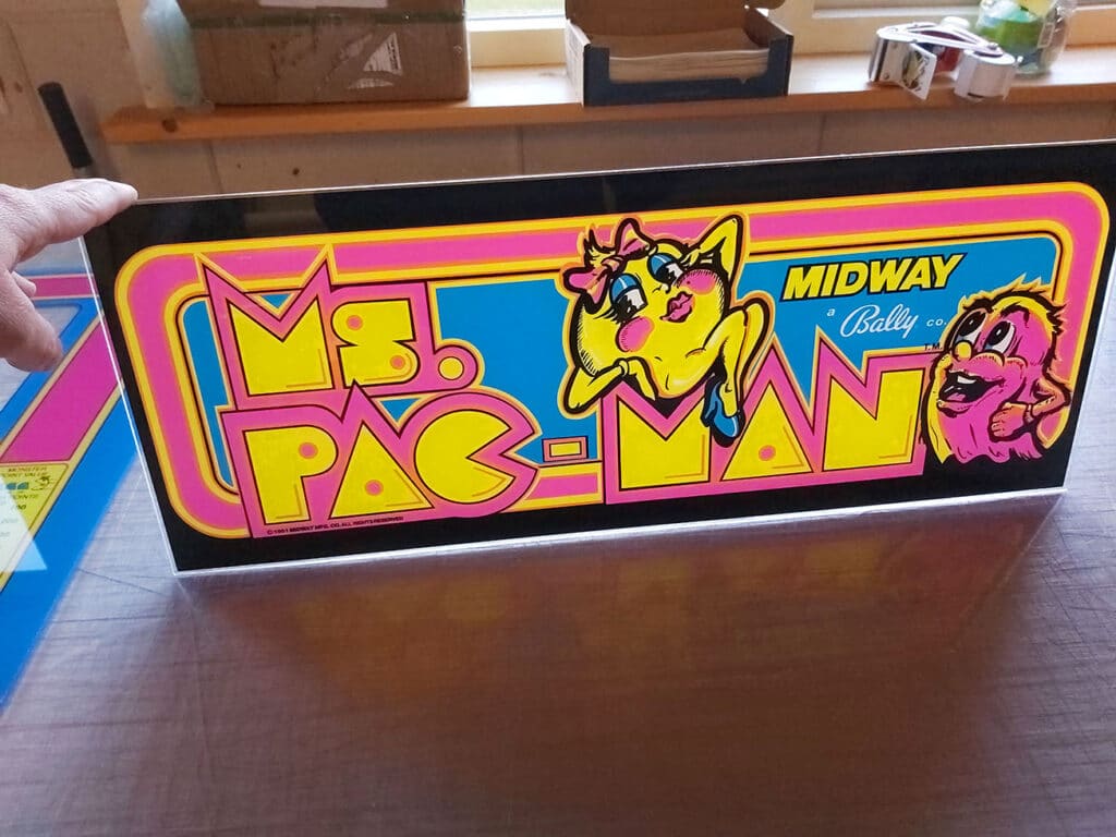 Ms. Pac-Man Marquee - Arcade Art Repro