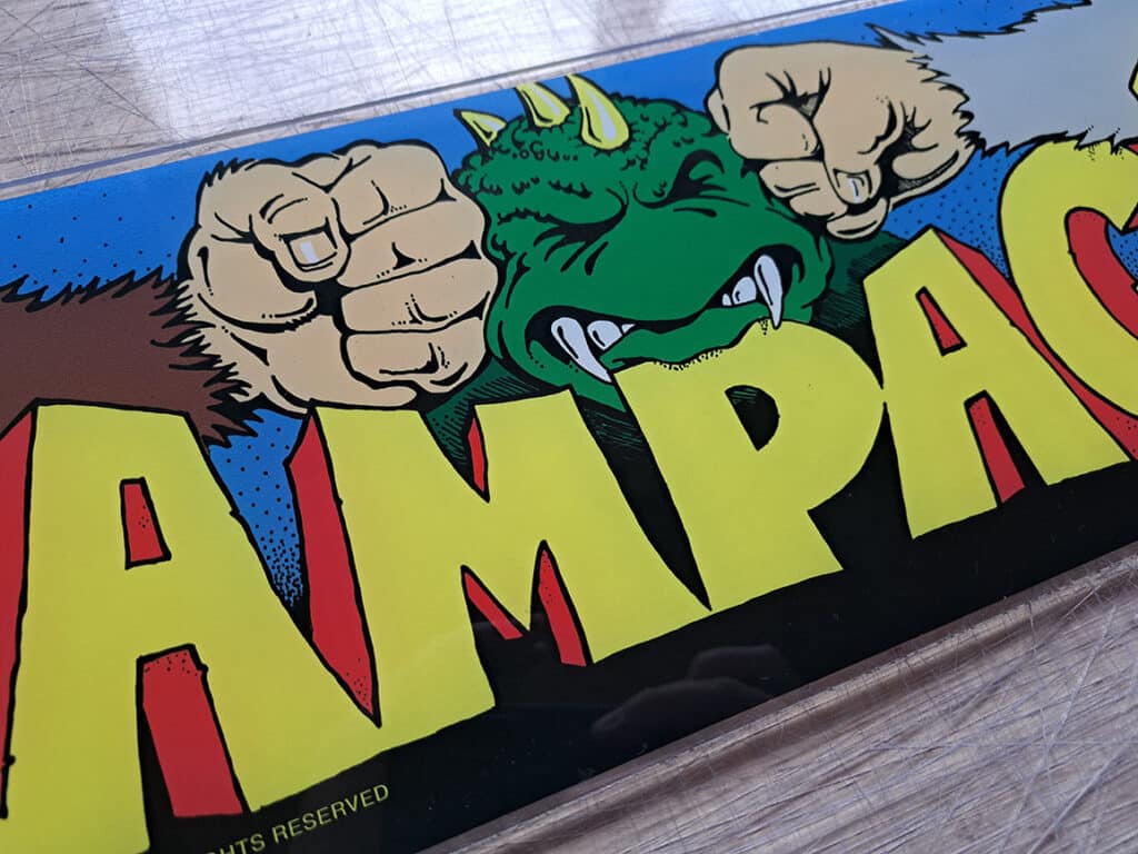 Rampage Marquee - Arcade Art Repro