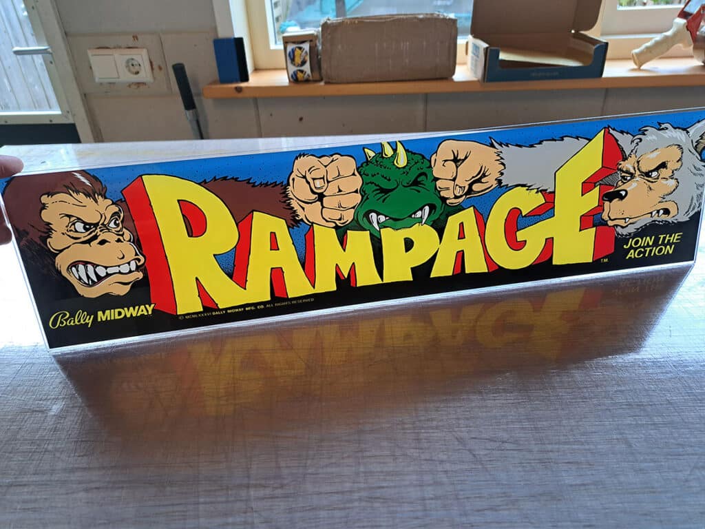 Rampage Marquee - Arcade Art Repro