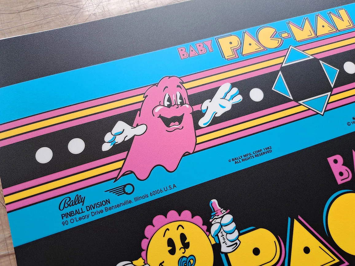 Baby Pac-Man CPO - Arcade Art Repro