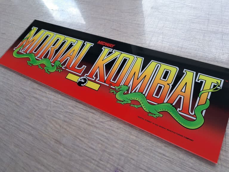 Mortal Kombat Marquee - Arcade Art Repro