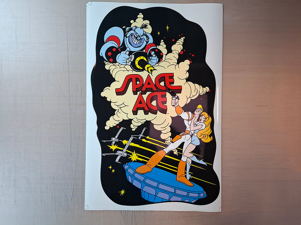 Space Ace Side Art - Arcade Art Repro