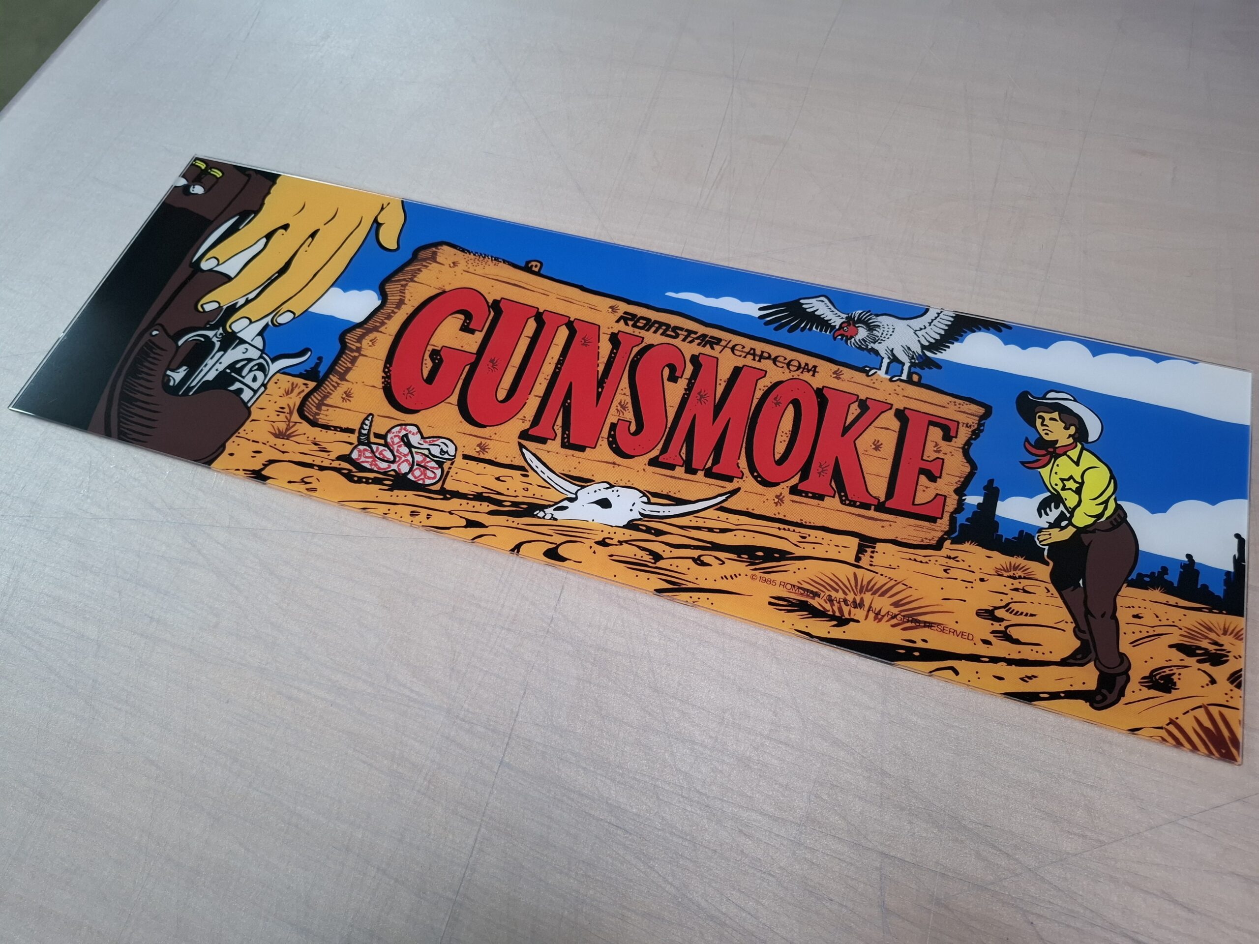 Gunsmoke Marquee - Arcade Art Repro