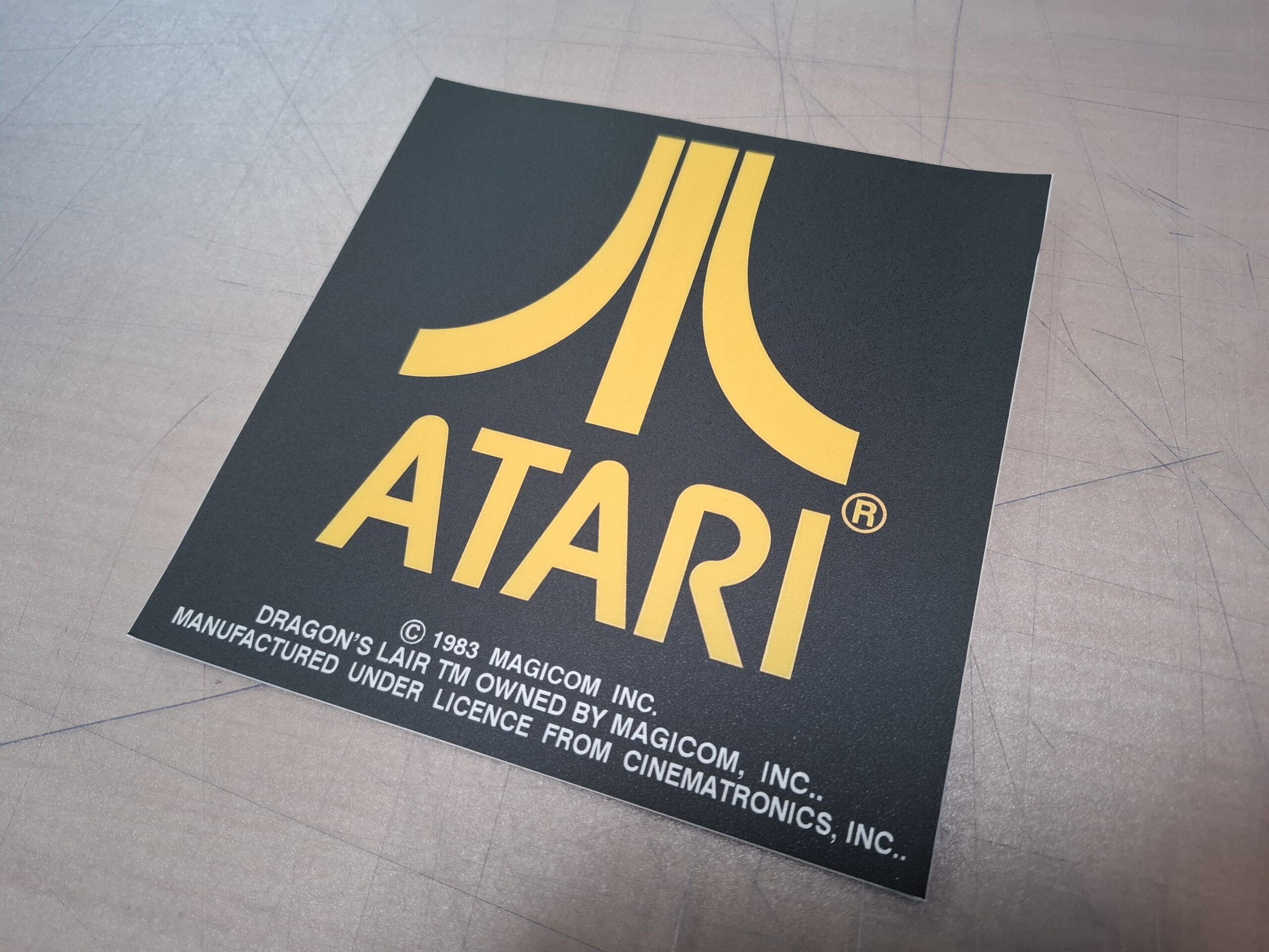 Atari Speaker Sticker - Arcade Art Repro